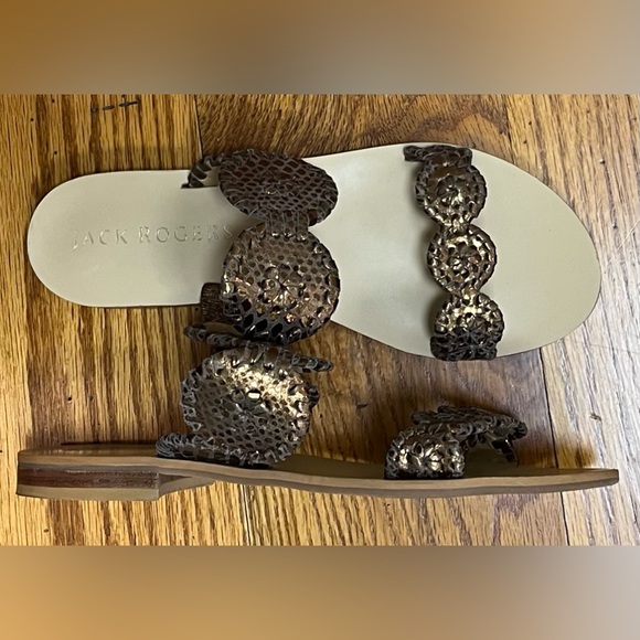 Jack Rogers | Shoes | Jack Rogers Slide Bronze | Poshmark